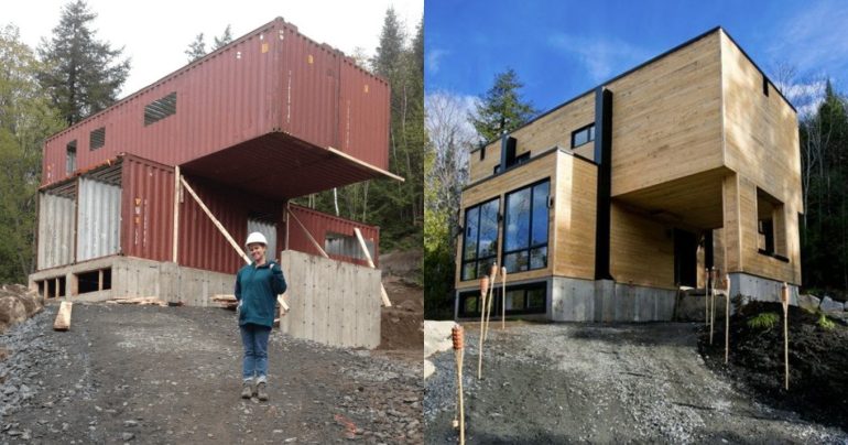 Γυναίκα ένωσε 4 κοντέινερ, έφτιαξε το σπίτι των ονείρων της και το ...