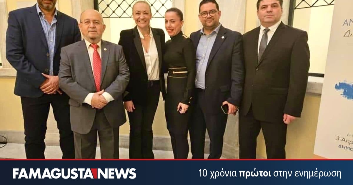 Ο Δήμαρχος Αγίας Νάπας στα εγκαίνια της έκθεσης «Αμμόχωστος- Πειραιάς ...